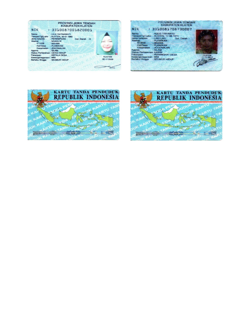 KTP Bendahara Bu Kades Warna | PDF