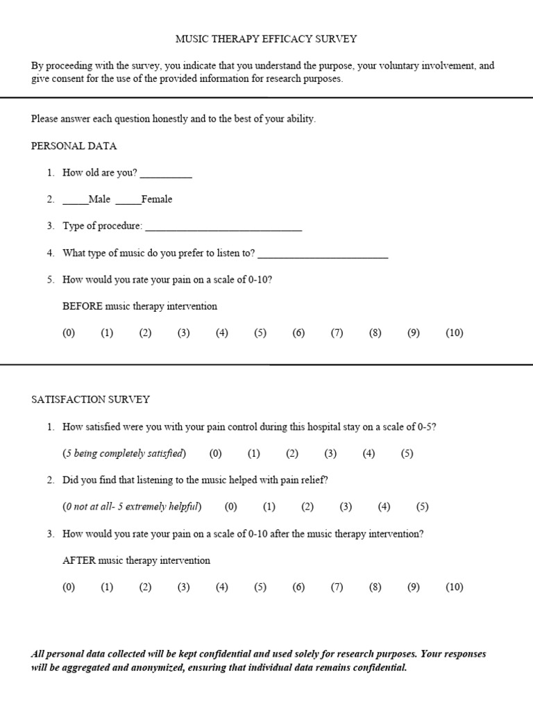 Music Therapy Questions | PDF
