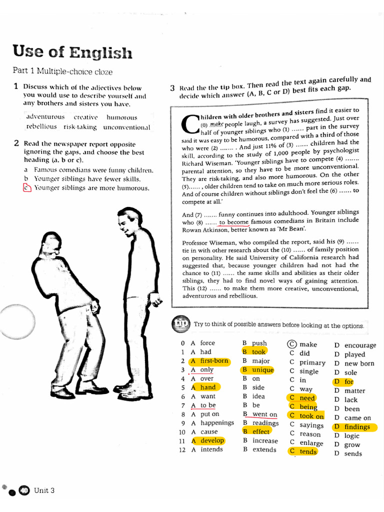 Multiple-choice cloze | PDF