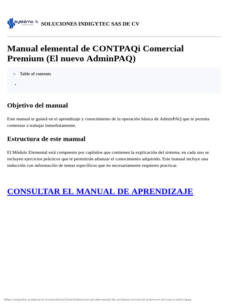 Manual Elemental de Contpaqi Comercial | PDF