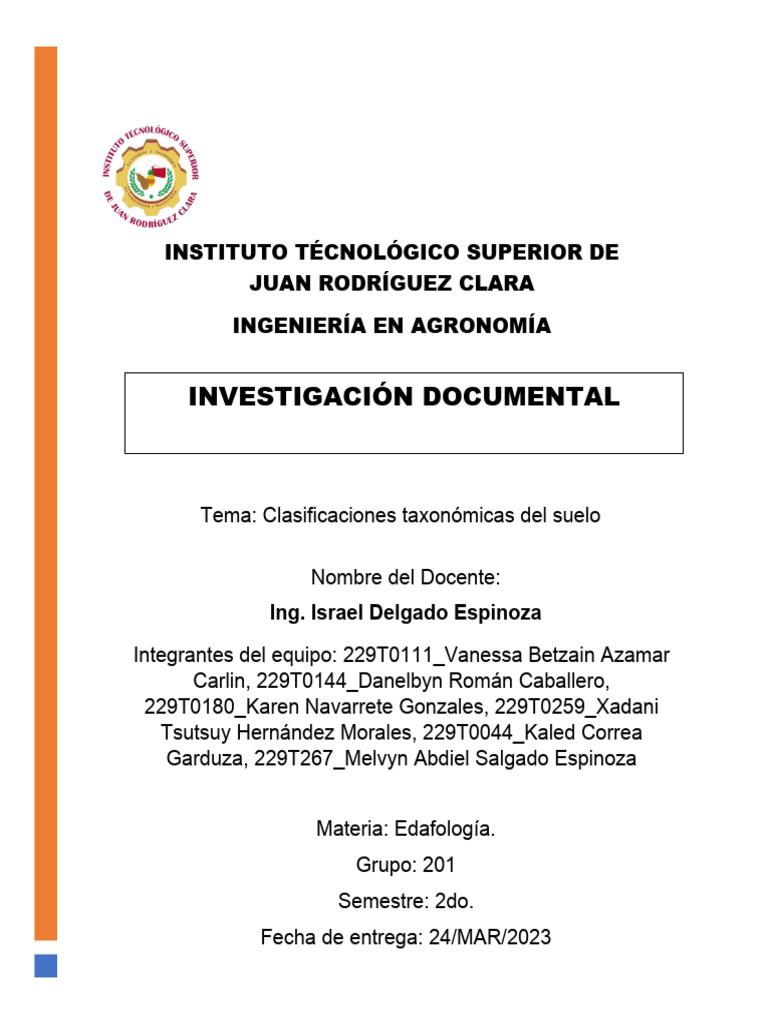 Inv Doc Profe Israel | PDF | Suelo | Los bosques