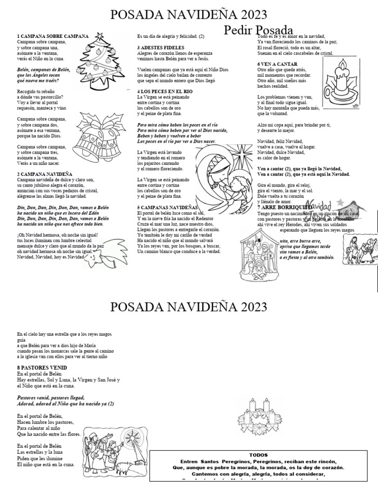Cantoral Posadas 2022 | PDF | Navidad | María, madre de Jesús