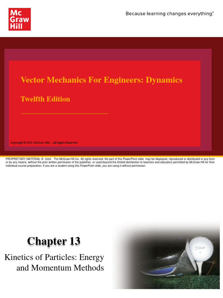 Chapter13 EnergyMethods | PDF | Momentum | Force