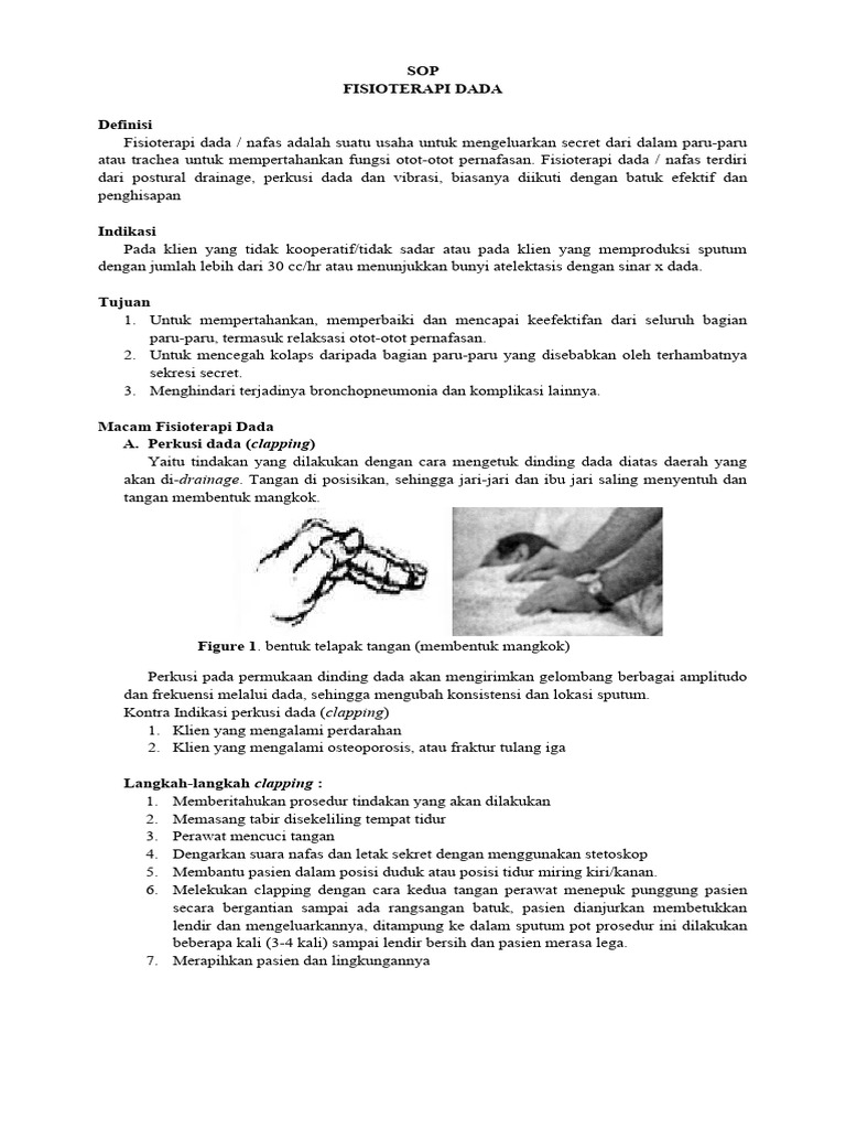 Sop Fisioterapi Dada | PDF | Kesehatan Holistik | Sains & Matematika