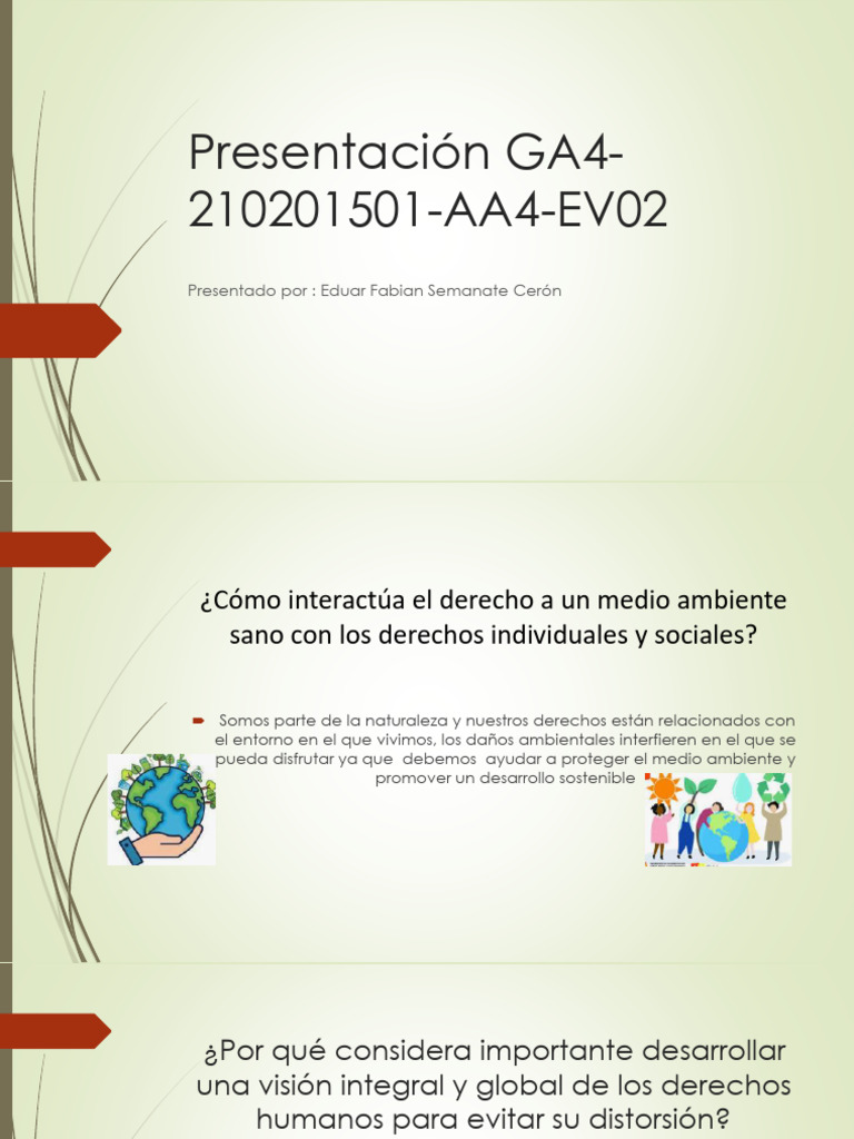 Presentación GA4-210201501-AA4-EV02 | PDF | Entorno natural | Sustentabilidad