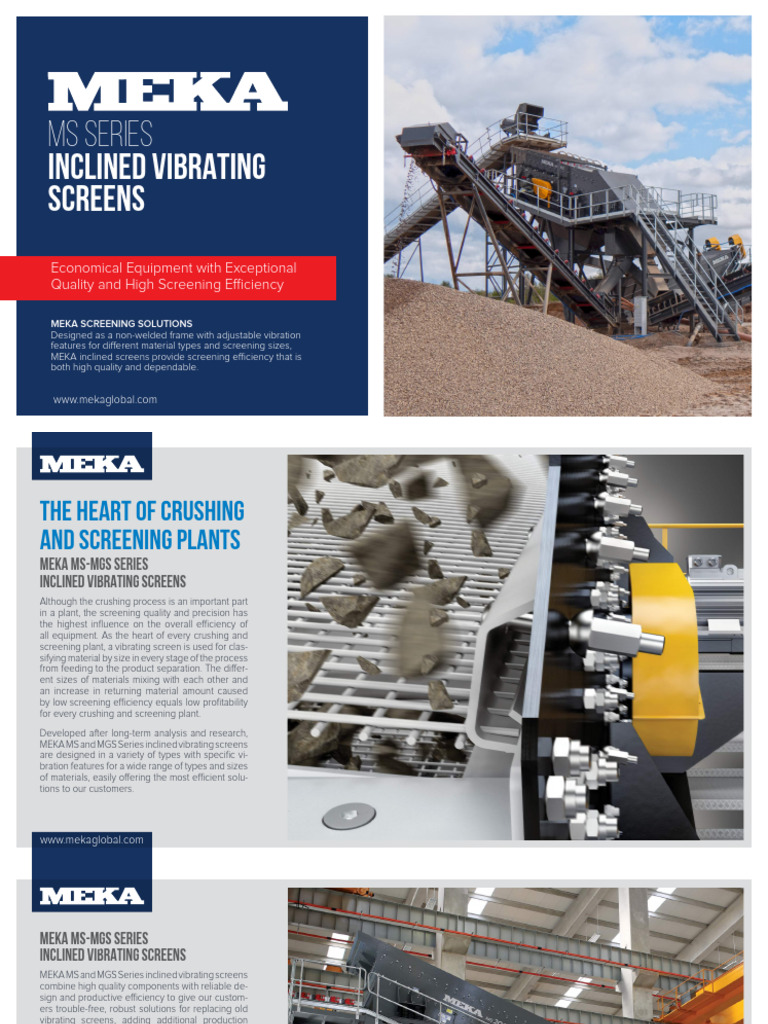 14-04-2020 75349 Meka Inclined Vibrating Screen Eng-Sikistirildi | PDF | Belt (Mechanical ...