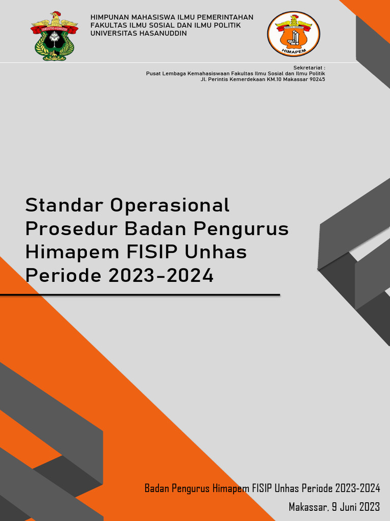 Sop Bp Periode 2023-2024 | PDF