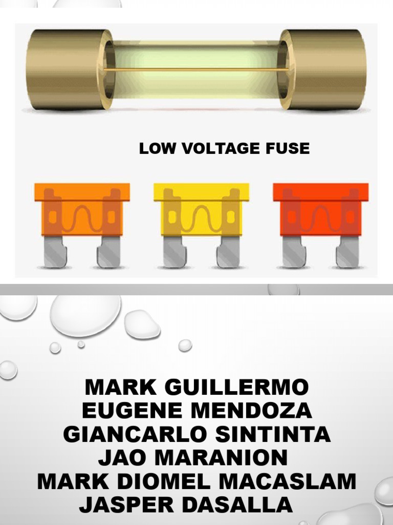 Low Voltage Fuse | PDF | Fuse (Electrical) | Electromagnetism