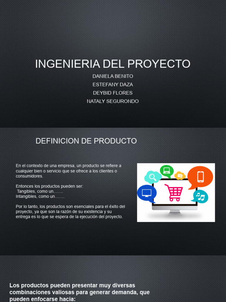 INGENIERIA DEL PROYECTO. Expo | PDF | Producto (Negocio) | Diseño
