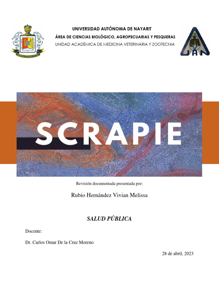 Scrapie en ovinos: enfermedad y diagnóstico | PDF | Especialidades ...