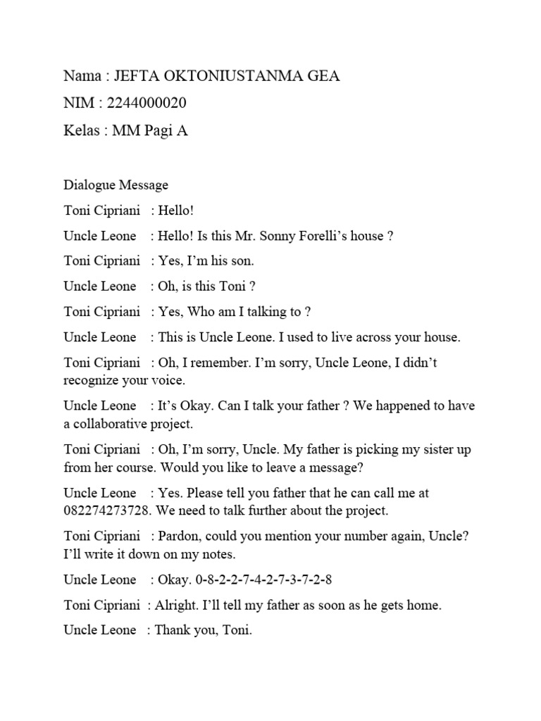 Conversation English | PDF