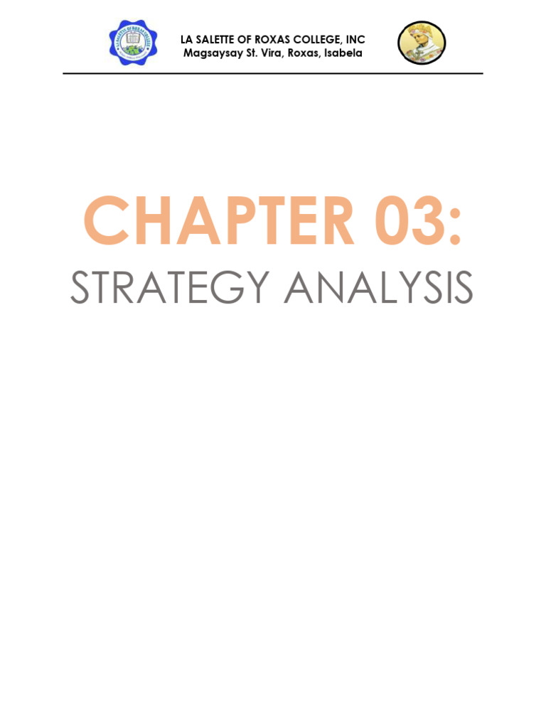 Chapter 03 - Strategy Analysis | PDF | Swot Analysis | Economies