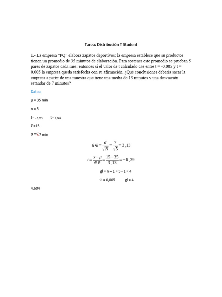DEber | PDF | Análisis estadístico | Enseñanza de matemática