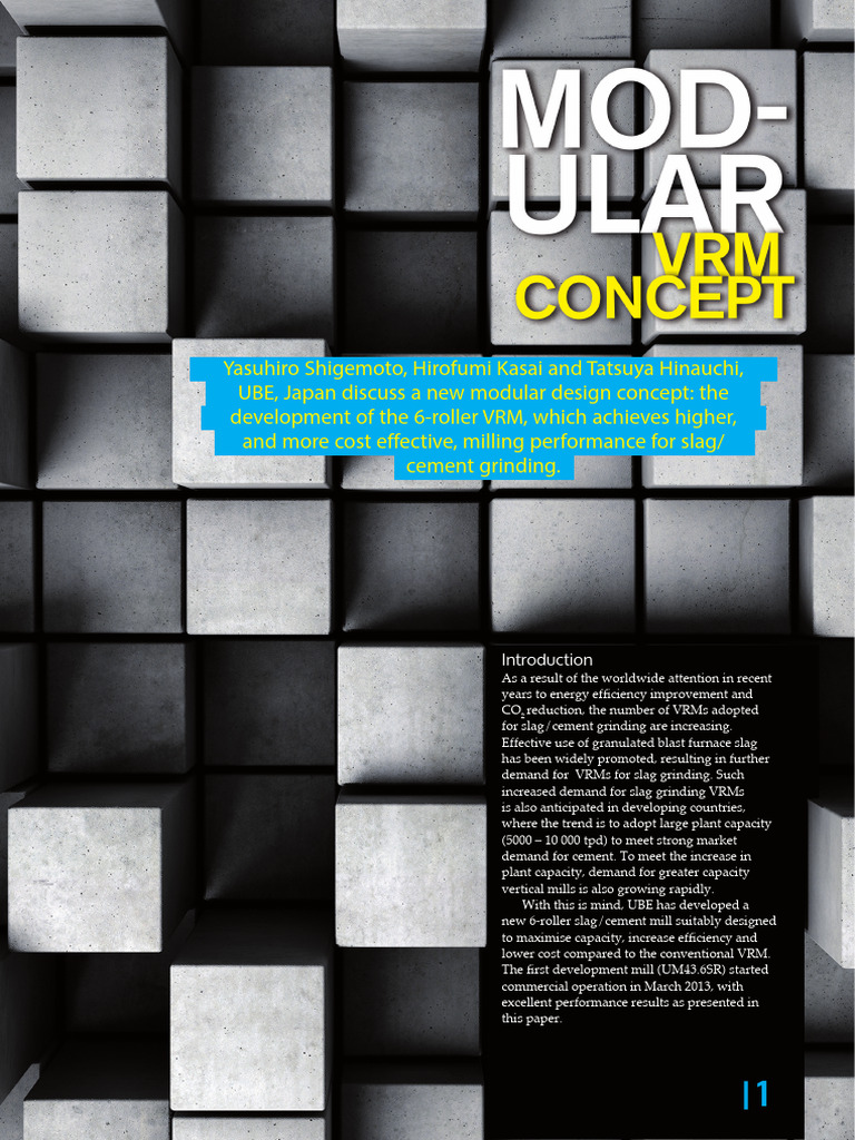 2013 - 12 UBE - Modular VRM Concept | PDF | Mill (Grinding) | Cement
