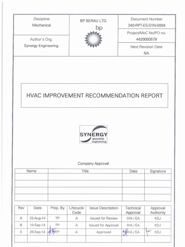 340-RPT-ES-SYN-5004 - HVAC Improvement Recommendation Report - Rev 0 1 ...