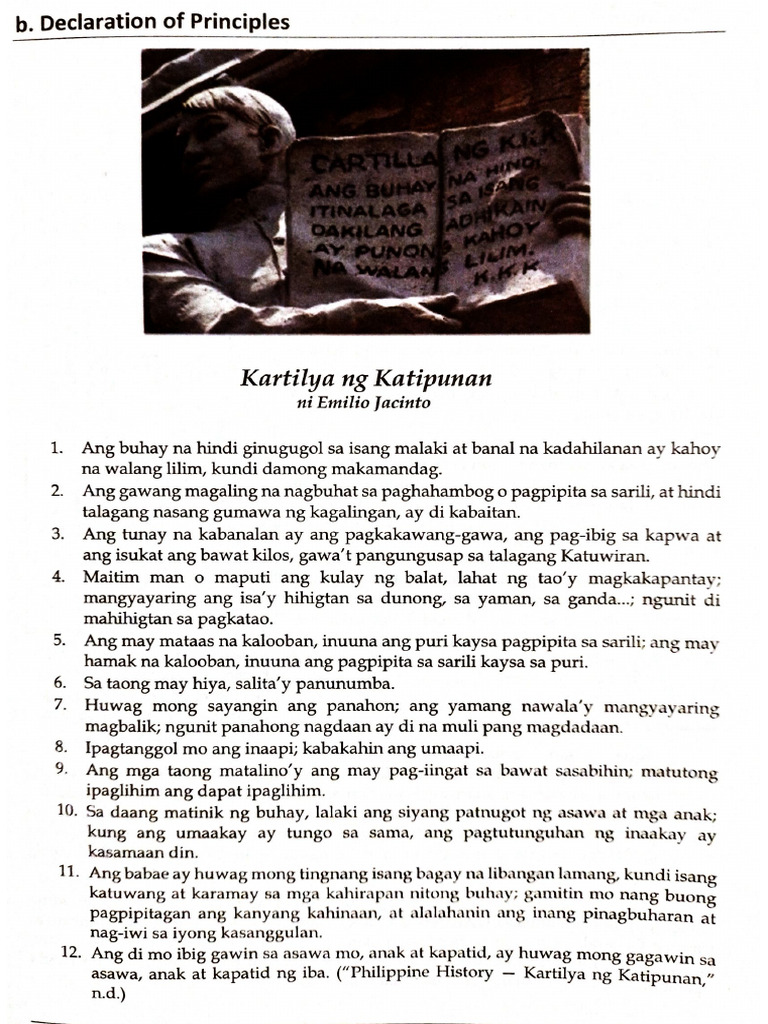 Kartilya NG Katipunan 1 | PDF