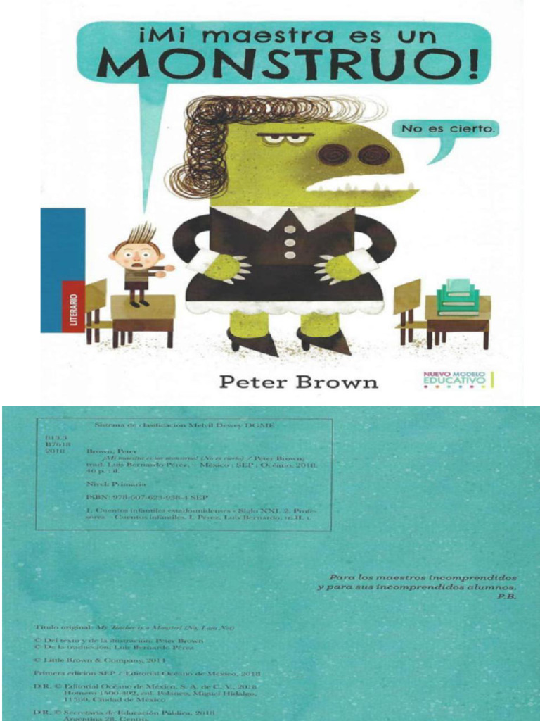 1¡mi Maestra Es Un Monstruo! (No Es Cierto) - Peter Brown | PDF