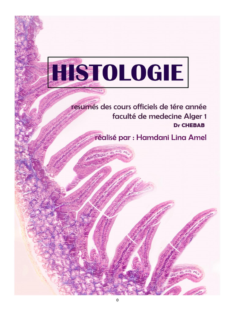 Hamdani Histologie 1ere 1 | PDF | Cartilage | Épithélium