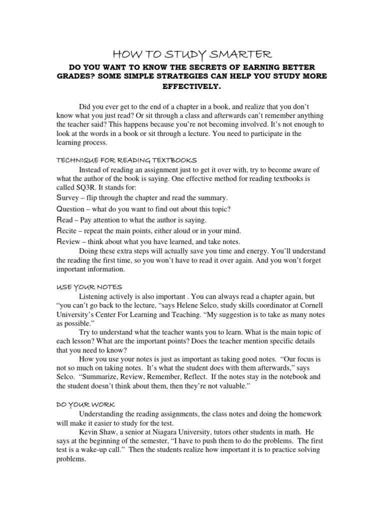 How To Study | PDF | Study Skills | Multiple Choice How To Study | PDF | Study Skills | Multiple Choice