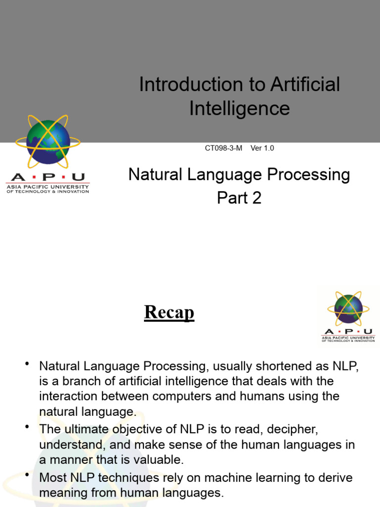 Introduction to Natural Language Processing | PDF | Word | Search Engine Optimization