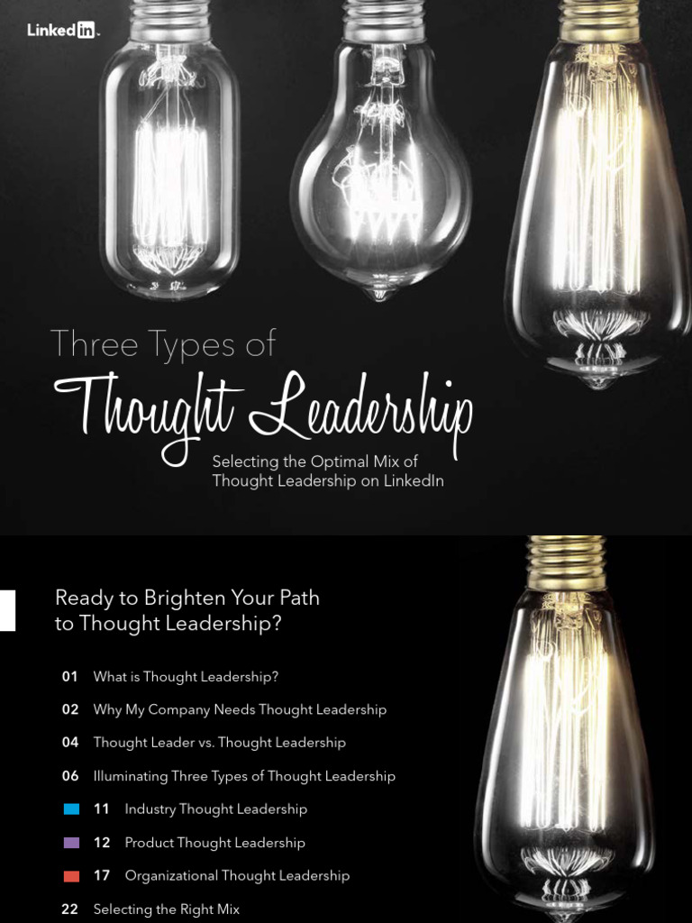 The Perfect Mix Three Types of Thought Leadership | PDF | Leadership | Marketing