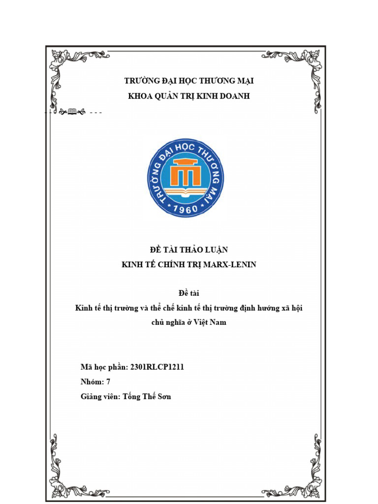 2301RLCP1211 KTCTML Nhóm 7 | PDF