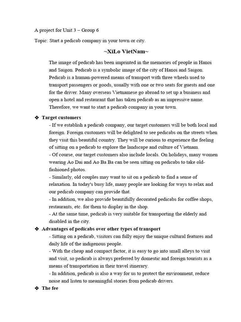 Project For Unit 3-Group 6 | PDF | Advertising | Fee