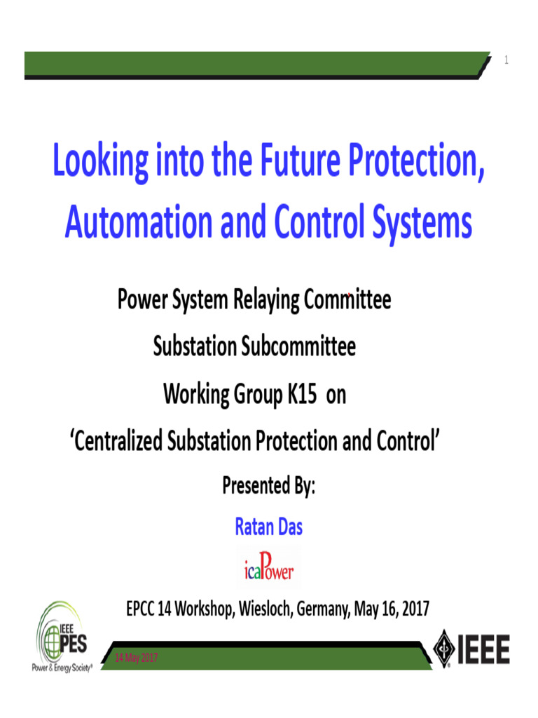 Ieee Centralized Substation Protection And Control Download Free Pdf Electrical Grid