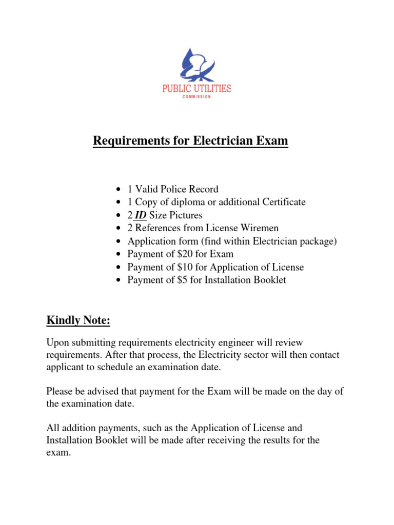 Requirements For Wiremen License | PDF
