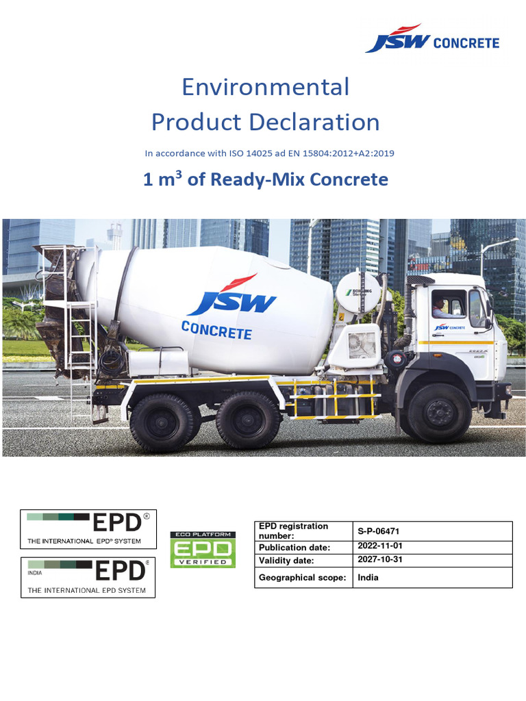 JSW Cement M35 | PDF | Life Cycle Assessment | Nature