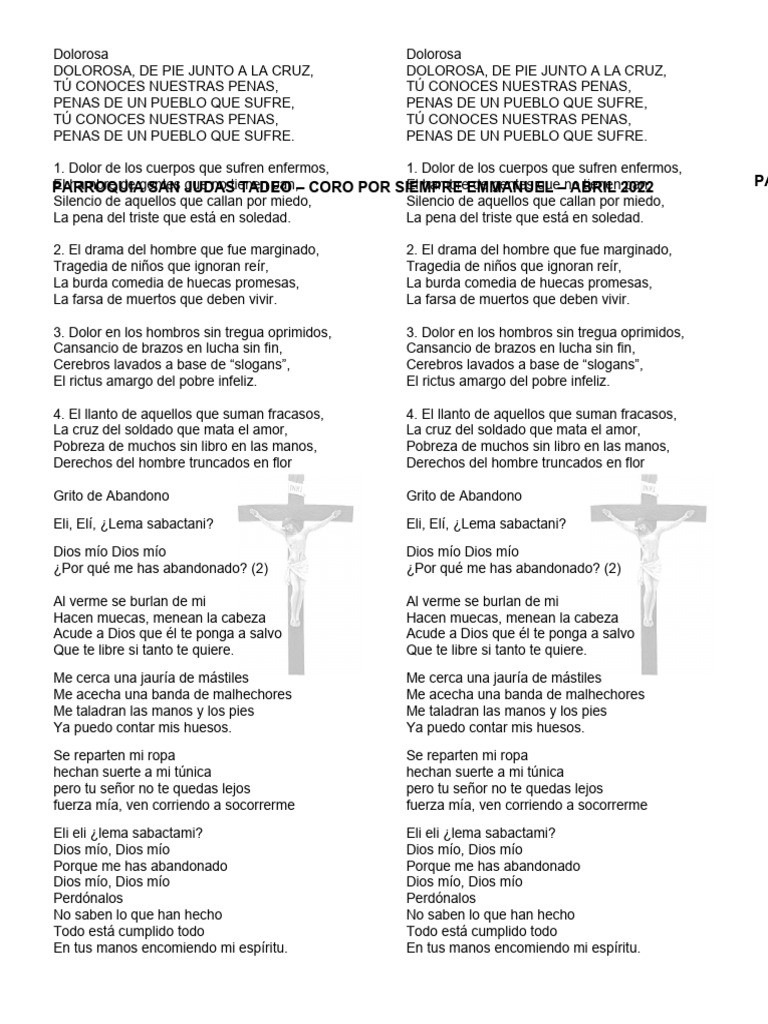 Dolorosa: Penas y Sufrimientos | PDF