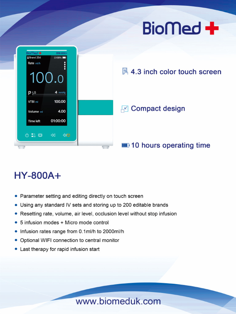 Biomed Infusion Pump | PDF