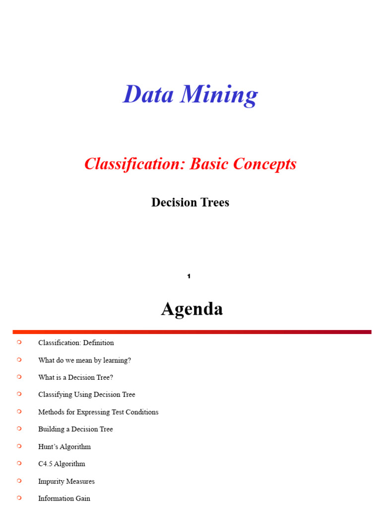 08 - Classification - Decision Trees | PDF | Statistical Classification | Dependent And ...