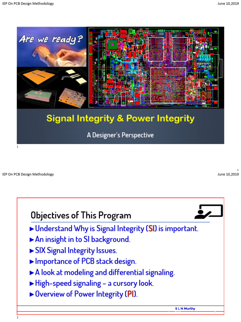 Designers Perspective SI PI | PDF | Transmission Line | Electrical ...