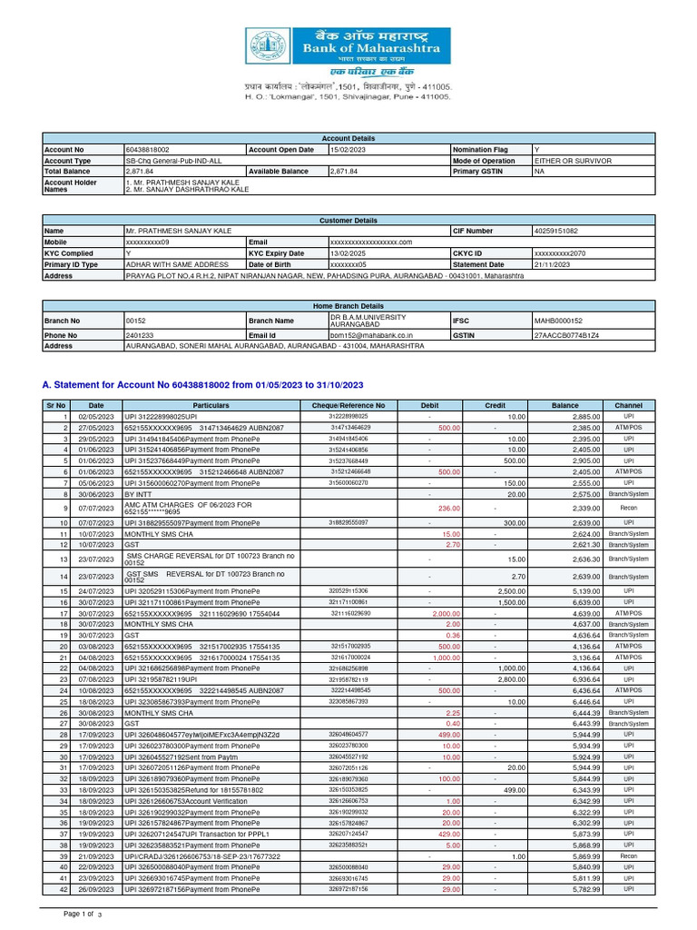 BOM Statement FTP 00152 xxxxxxxx8002 20230501 20231031 20231121021022 ...