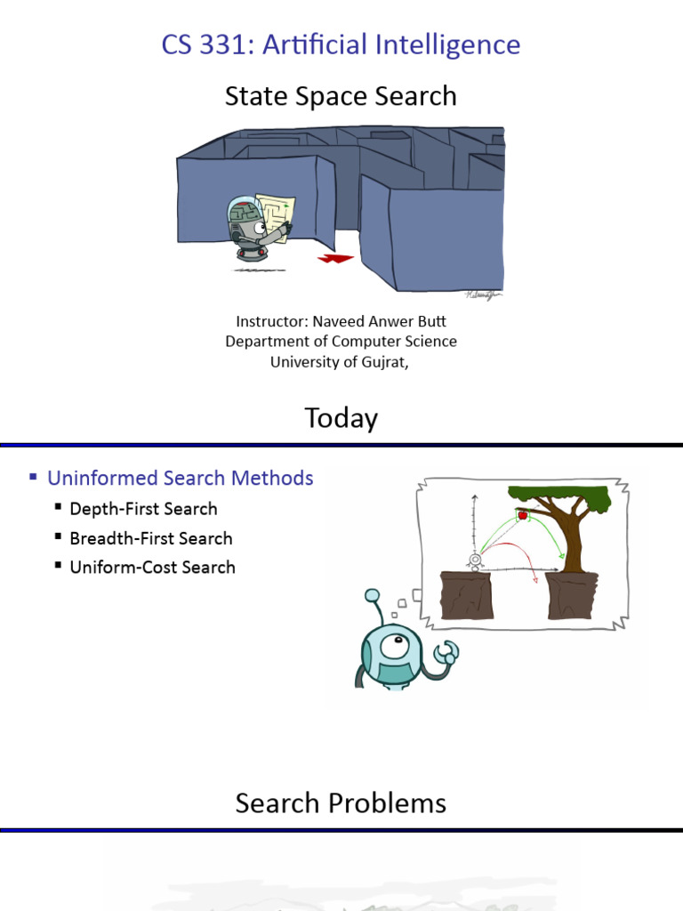 03 Sp20 Cs331 Uninformed Search Pdf Theoretical Computer Science Combinatorics