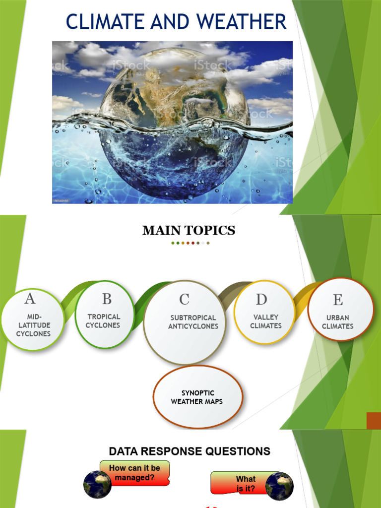 CLIMATE AND WEATHER PRESENTATION | PDF | Tropical Cyclones | Eye (Cyclone)