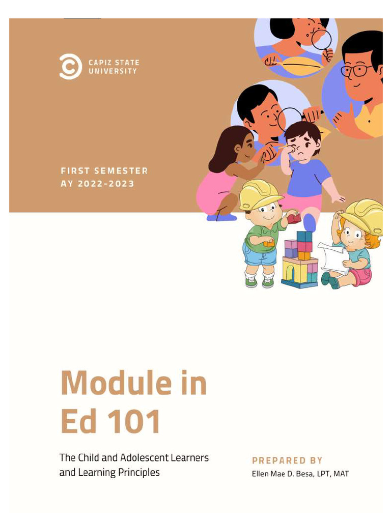 Ed101 Module 1 and 2 | PDF | Developmental Psychology | Learning