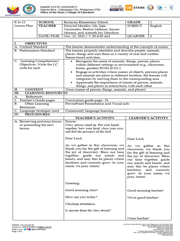 Laura Final Lesson Plan | PDF | Lesson Plan | Teachers