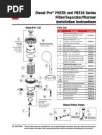 Fuel Pro Installation Instructions FH230 Series Filter / Separator ...