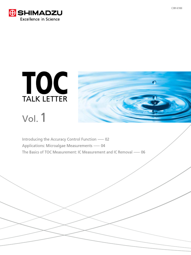 Toc Letter Vol 1 | PDF | Total Organic Carbon | Carbon Dioxide