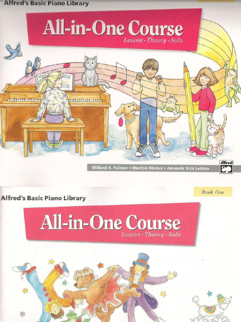 Alfred S Basic Piano Library All in One Course Book 1 PDF PDF Free | PDF