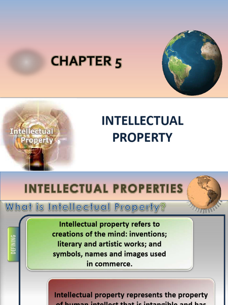 Chapter 5 - Intellectual Property | PDF | Trademark | Intellectual Property