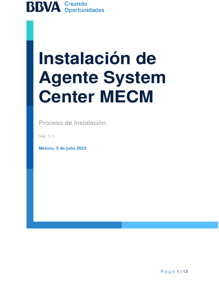 Instalación de Agente System Center - MECM-v1 | PDF | Ciencias de la ...