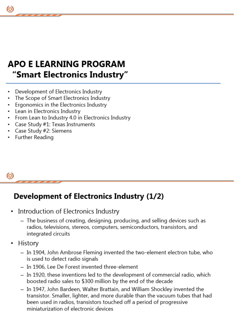 03 Smart Electronics Industry | PDF | Lean Manufacturing | Electronics