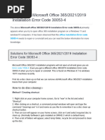 Simple Steps To Fix Microsoft Office Error Code 0-2054 - Live Support ...