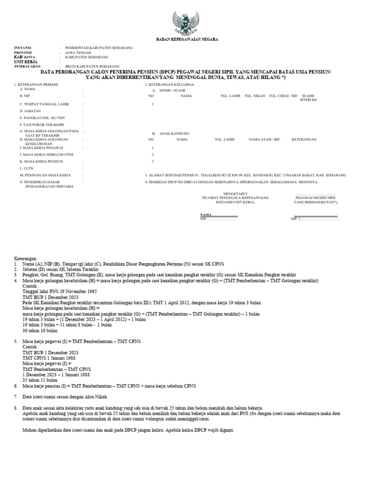 03 Format DPCP | PDF