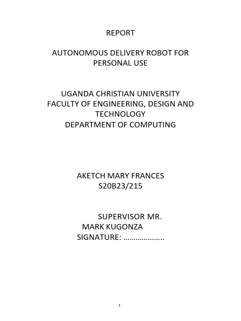 Project Report S20B23-215 | PDF | Robot | Robotics