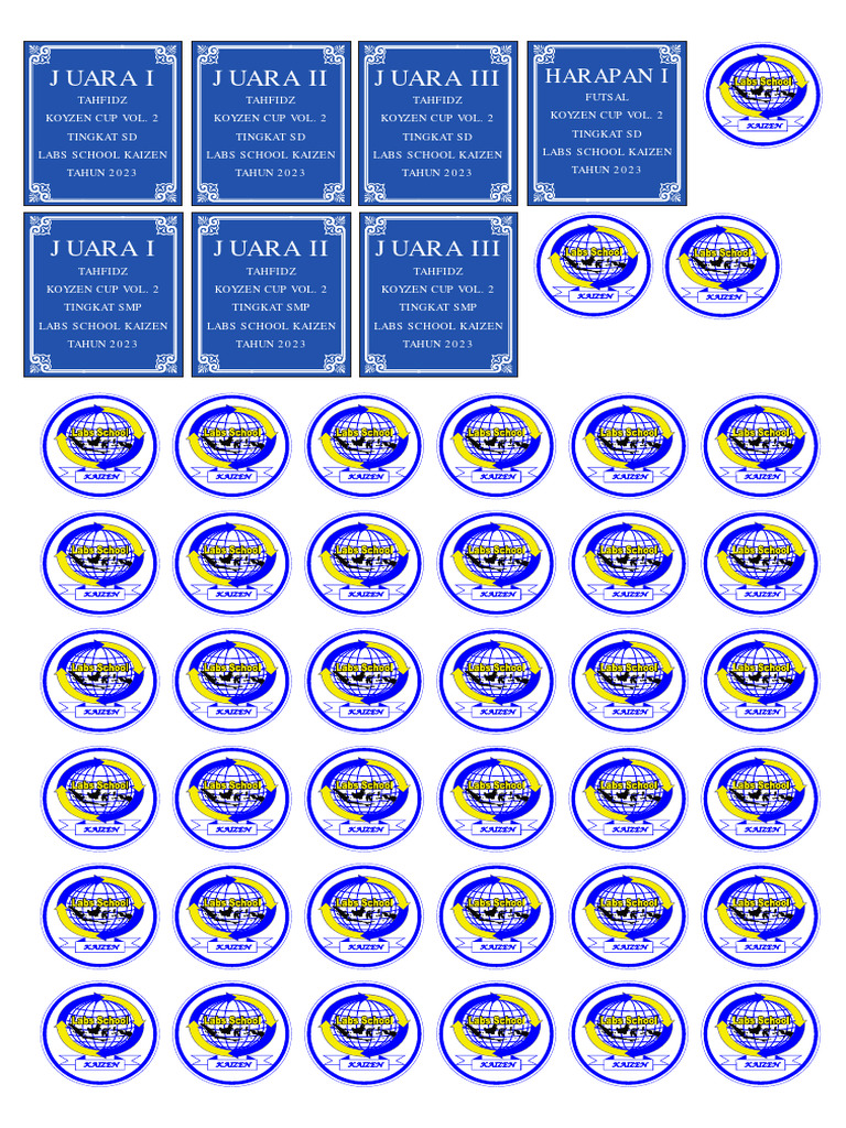 Kaizen Sticker Gold 1 Lembar Glosy | PDF