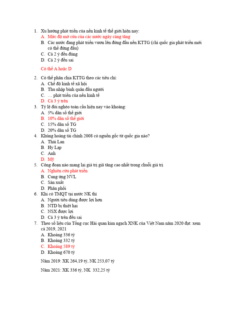 Trắc nghiệm KTQT | PDF